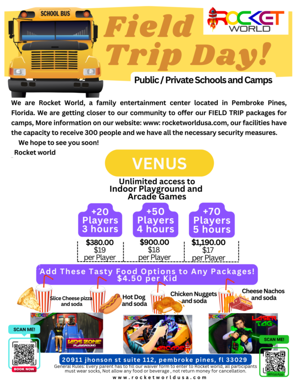 Want A Great Field Trip For Your Students? Visit Rocket World!